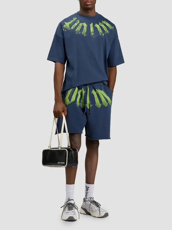 Palm Angels Big Waist Logo Sweat Shorts