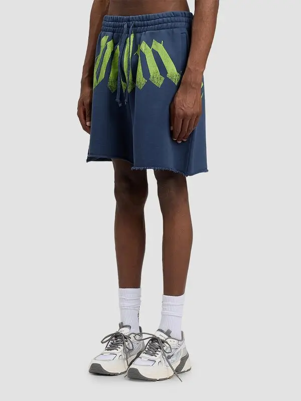 Palm Angels Big Waist Logo Sweat Shorts