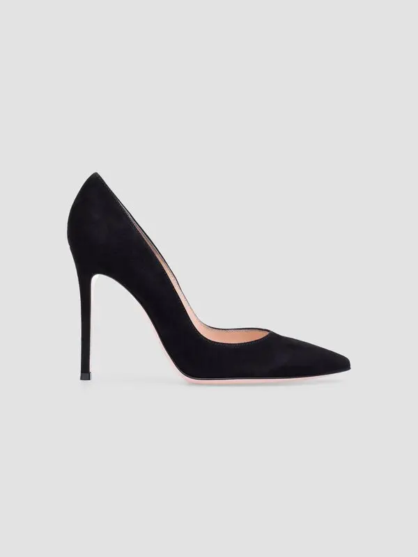 GIANVITO ROSSI 105mm Suede Stiletto-heel Pumps - Black