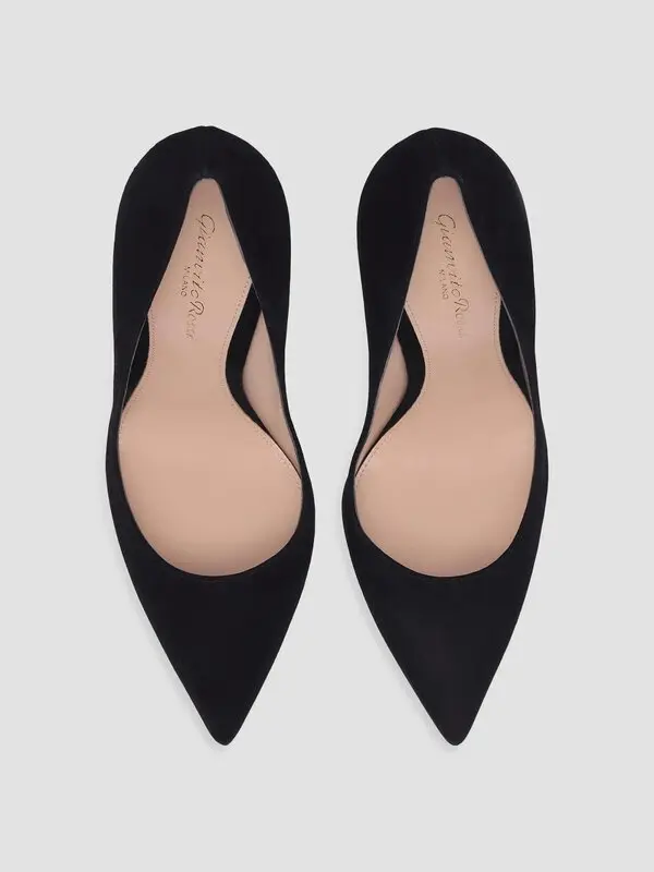 GIANVITO ROSSI 105mm Suede Stiletto-heel Pumps - Black