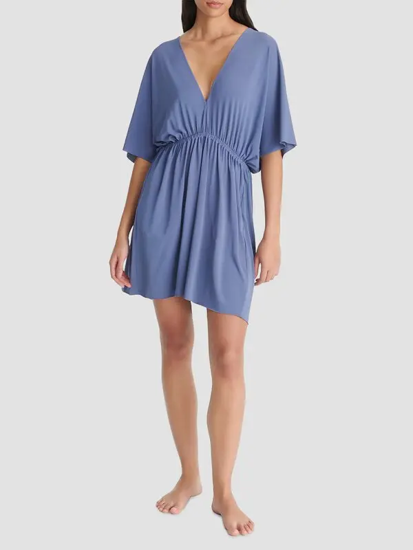 ERES Naïa Plunging V-neck Jersey Minidress