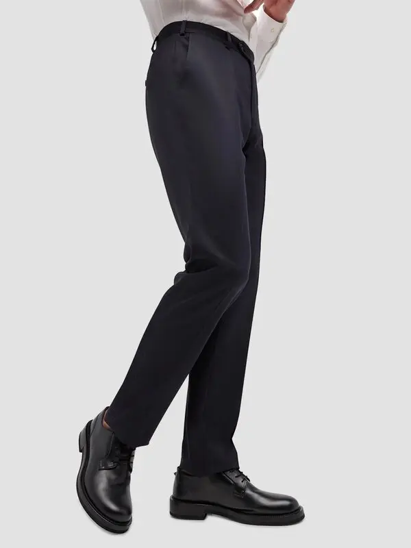 Emporio Armani Straight-leg Wool Trousers