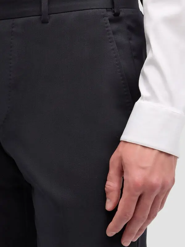 Emporio Armani Straight-leg Wool Trousers