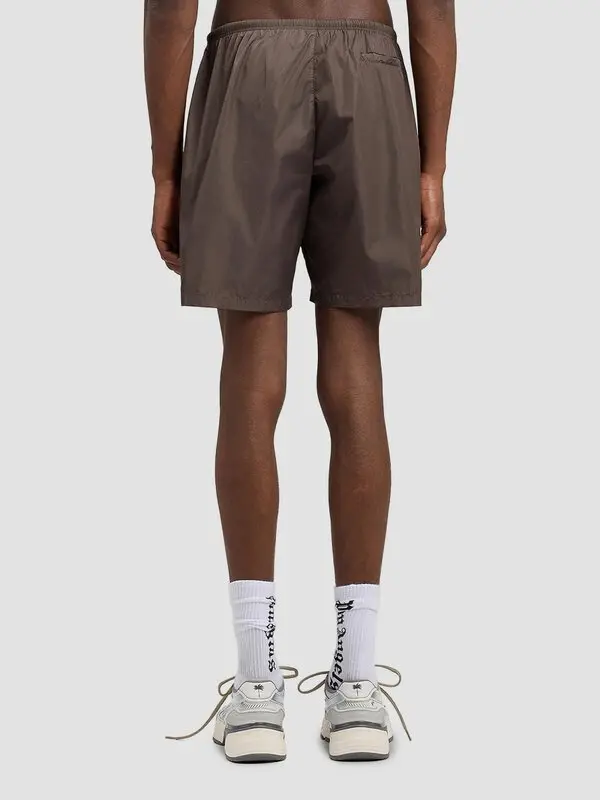 Palm Angels Curved Logo Swim Shorts