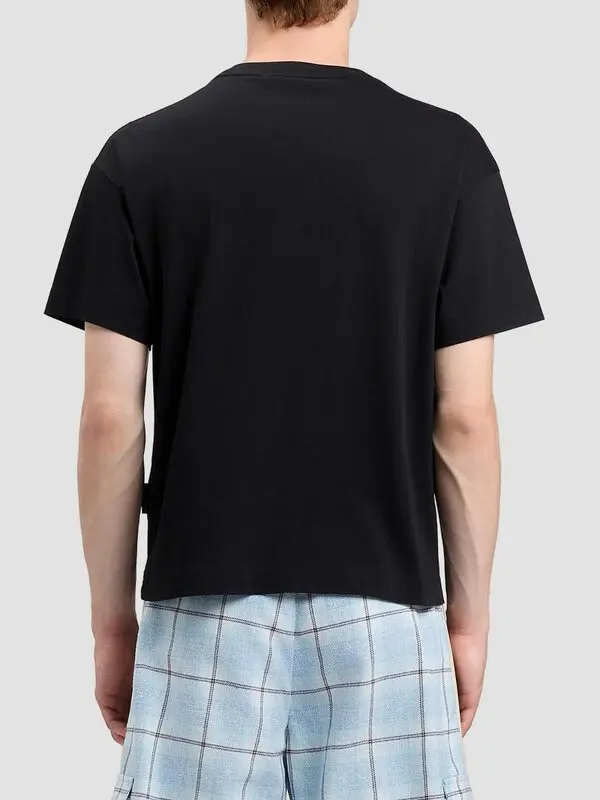 Palm Angels Logo Crewneck Cotton T-shirt