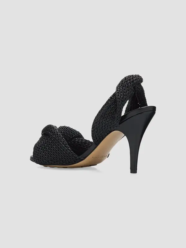 Bottega Veneta Grace 90mm Leather Slingback Sandals