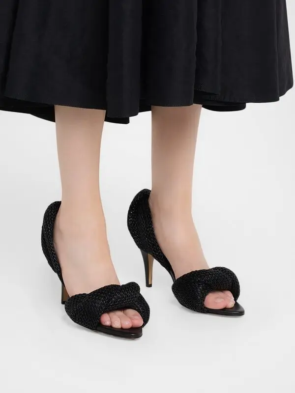 Bottega Veneta Grace 90mm Leather Slingback Sandals