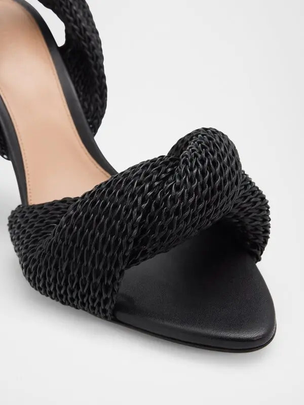 Bottega Veneta Grace 90mm Leather Slingback Sandals