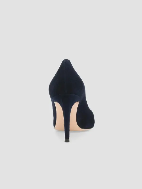 GIANVITO ROSSI 85mm Suede Pumps - Denim