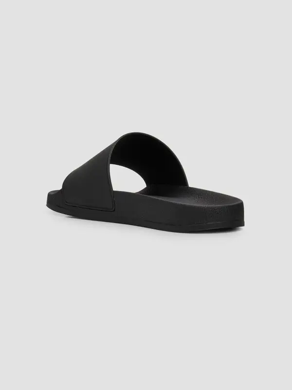 Palm Angels Teddy Slide Sandals - Black Brown