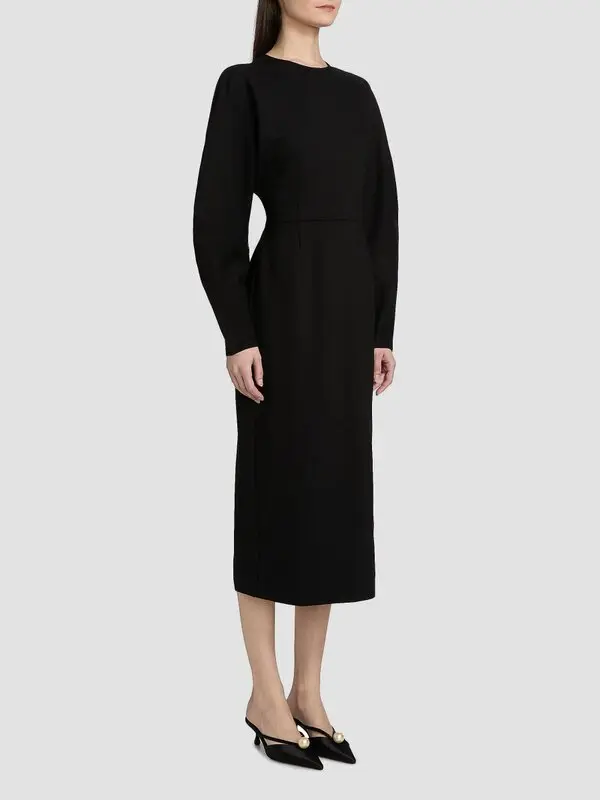Carolina Herrera Arc Crewneck Midi-dress