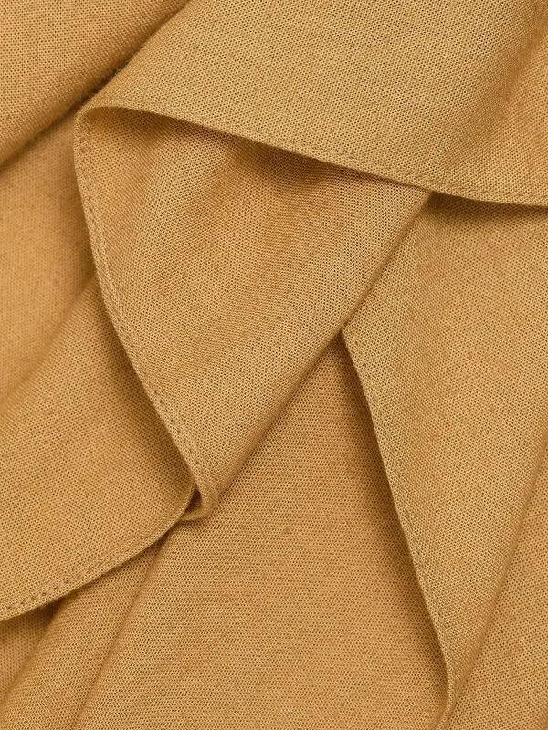 Michael Kors Cascade Linen-blend Midi-skirt