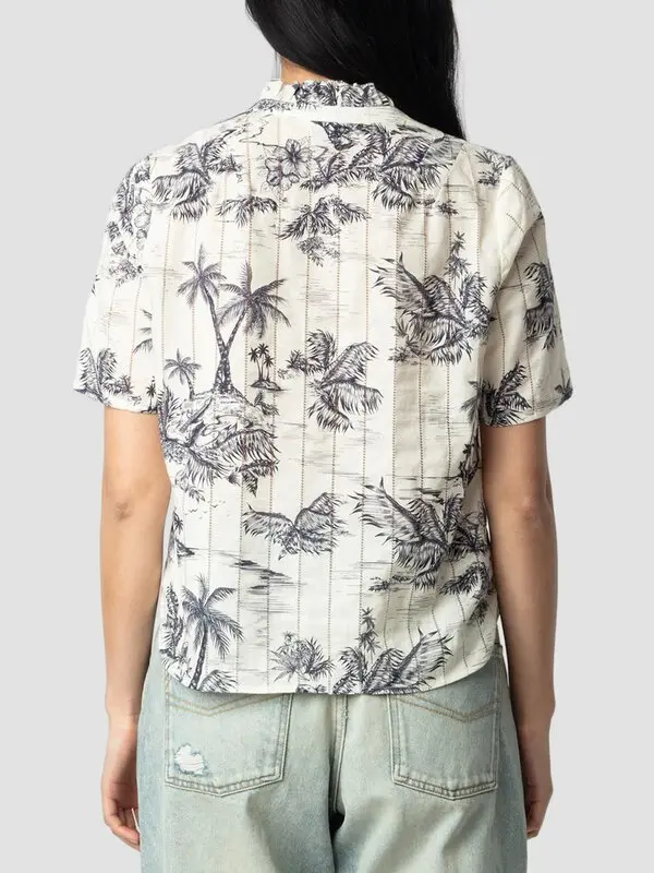 Zadig&Voltaire Topher Tropical Island Short-sleeve Shirt