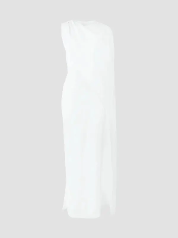 Carolina Herrera Draped One-shoulder Column Gown