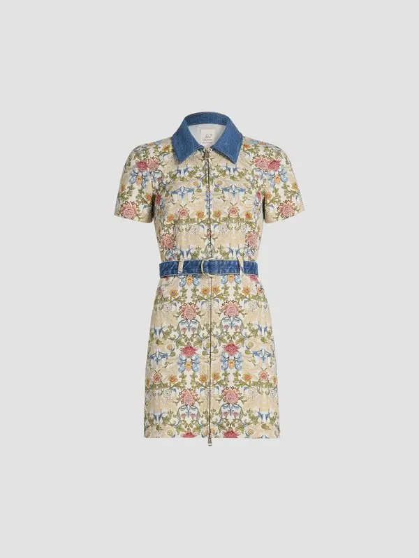 Cinq À Sept Bea Floral Jacquard Minidress - Cream Multi