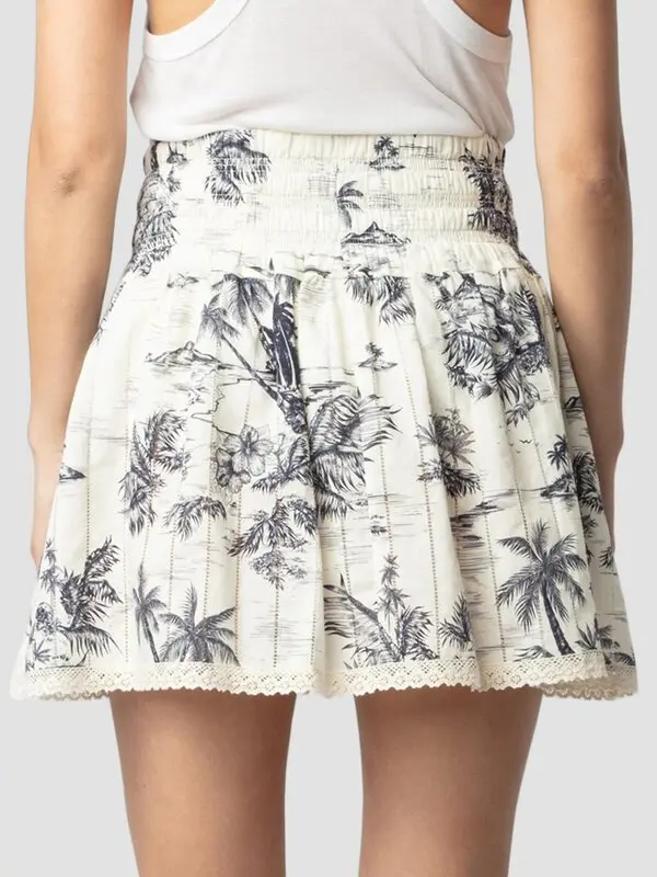 Zadig&Voltaire Jocky Tropical Island Miniskirt