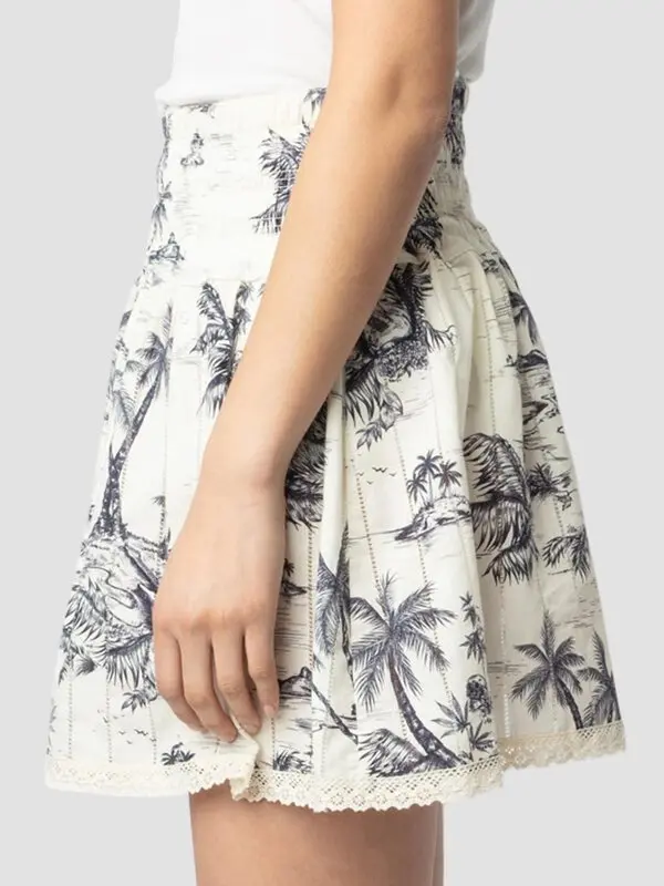 Zadig&Voltaire Jocky Tropical Island Miniskirt