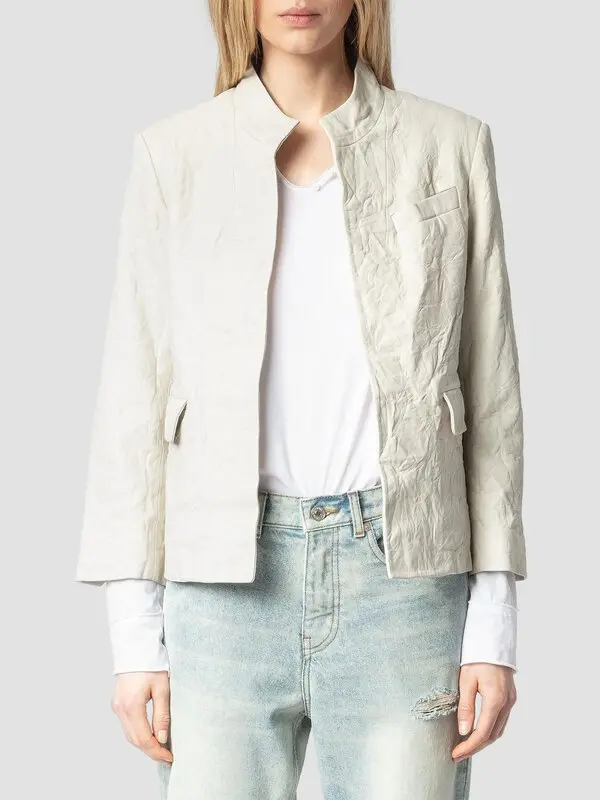 Zadig&Voltaire Veryn Leather Blazer - Judo
