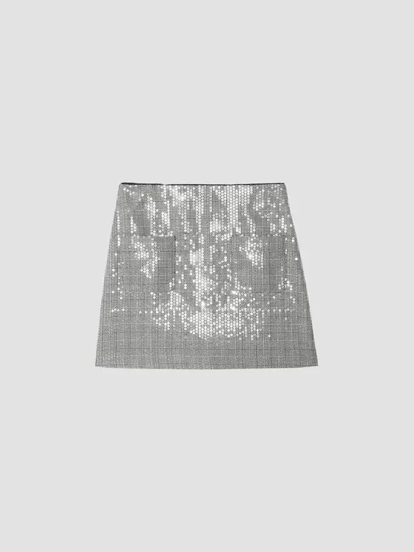 Zadig&Voltaire Jaime Car Sequined A-line Miniskirt - Black
