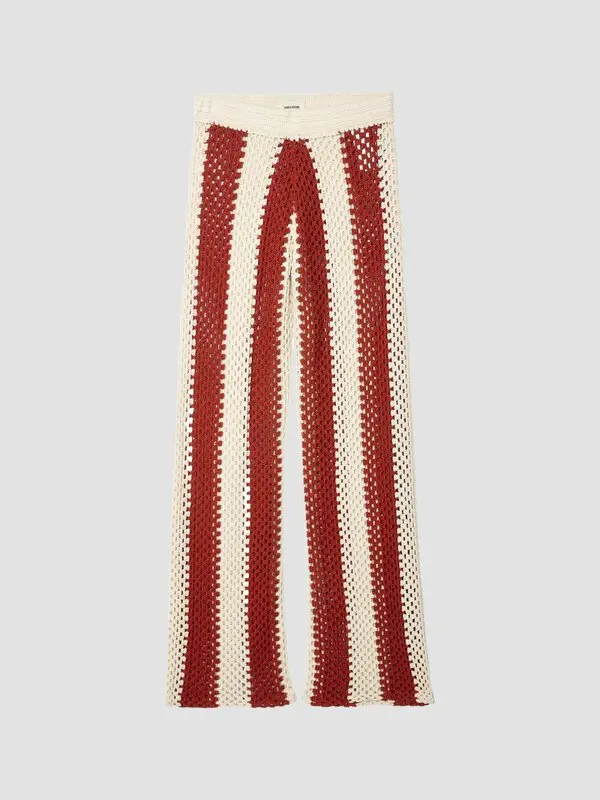 Zadig&Voltaire Pia Knit Striped Cotton Pants - Judo