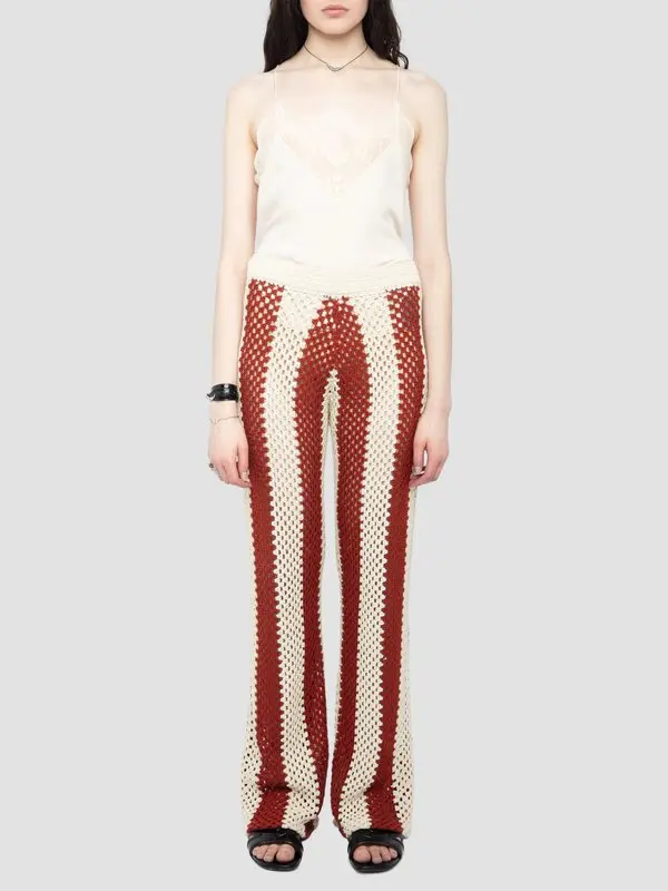 Zadig&Voltaire Pia Knit Striped Cotton Pants - Judo