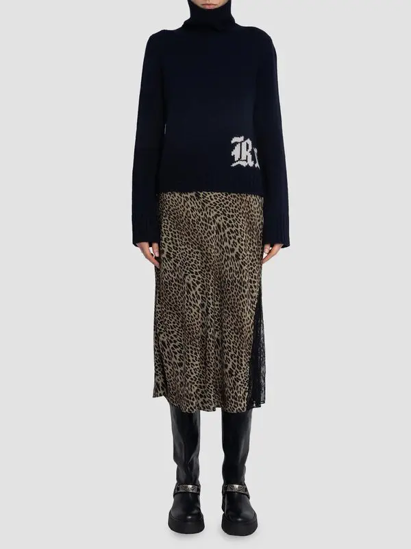 Zadig&Voltaire Jayla Leopard-print Midi-skirt