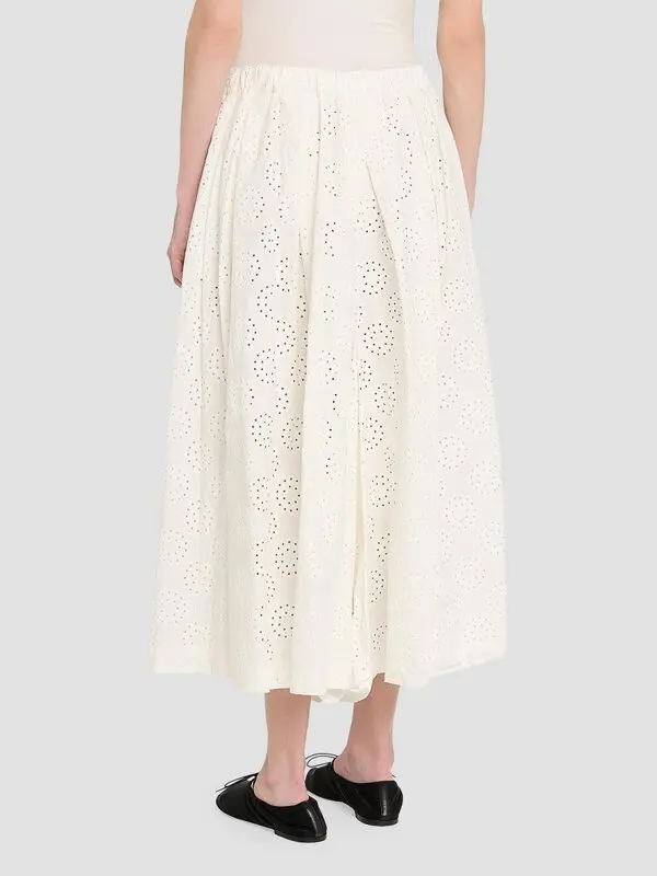 Comme Des Garçons Pleated Cotton Wide-leg Pants