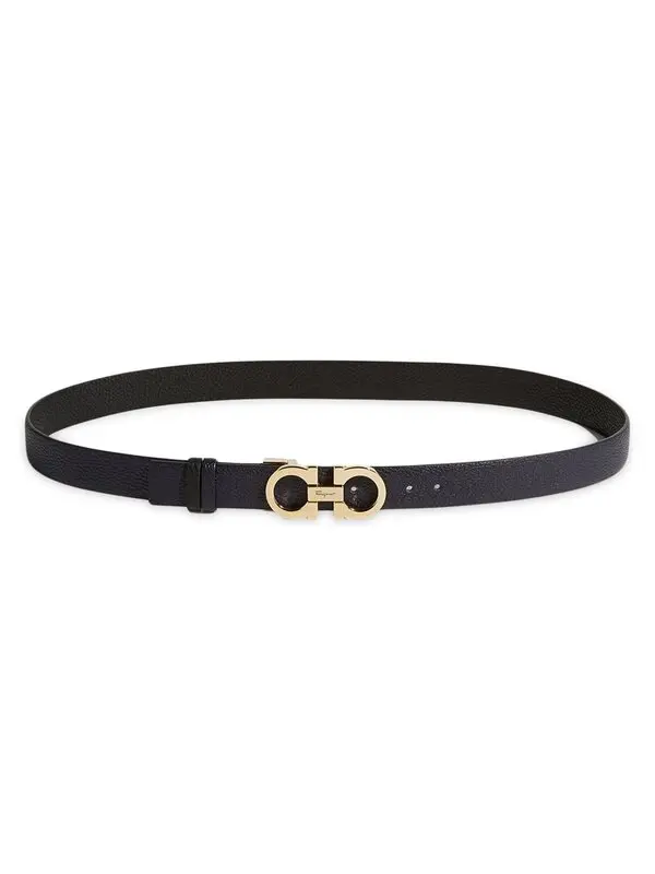 FERRAGAMO Gancini Reversible & Adjustable Cut-to-size Leather Belt