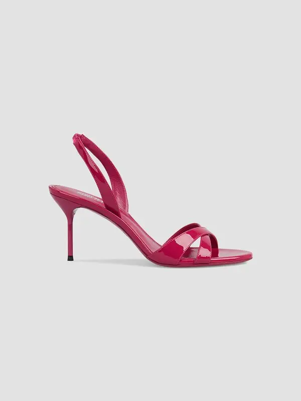 Paris Texas Lidia 70mm Patent Leather Slingback Sandals