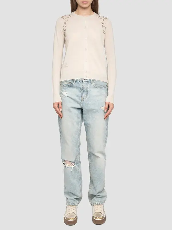 Zadig&Voltaire Missya Rhinestone Cashmere Cardigan