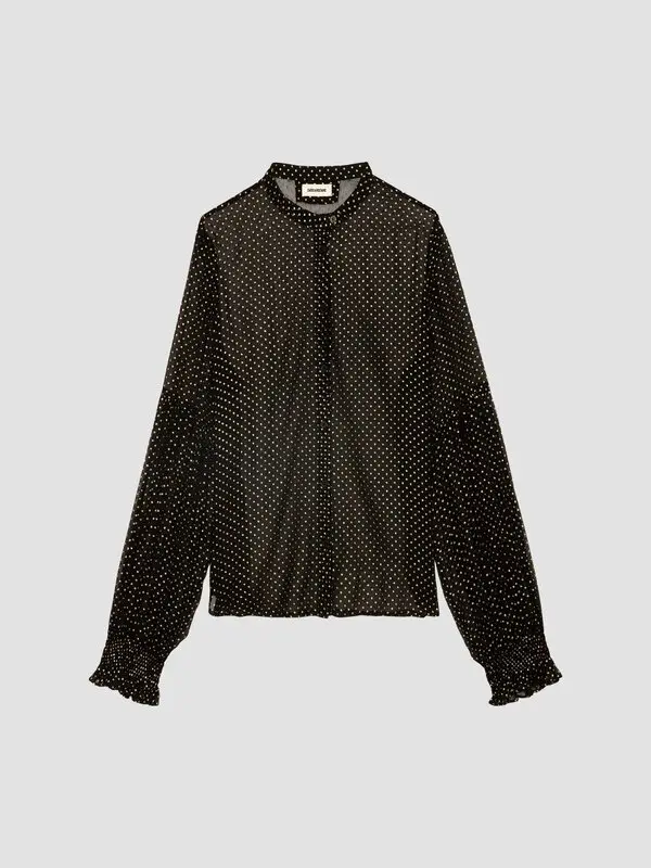 Zadig&Voltaire Tandy Mousseline Sparkle Blouse - Noir