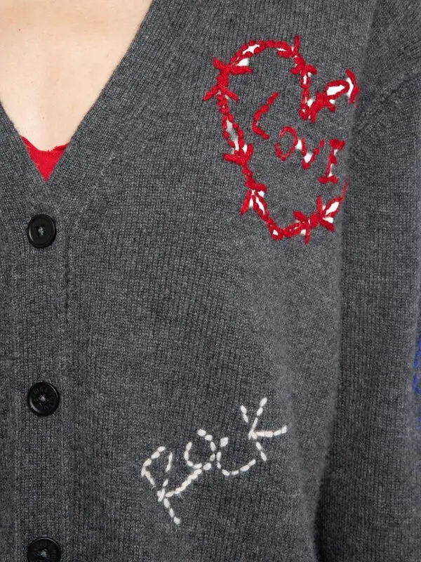 Zadig&Voltaire Mirkaz Embroidered Cashmere Cardigan