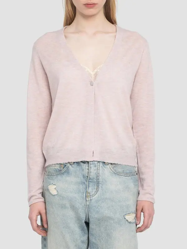 Zadig&Voltaire Manylla Cashmere V-neck Cardigan - Bebe
