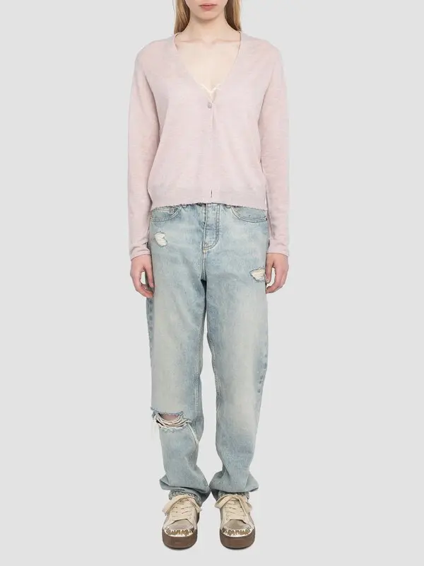 Zadig&Voltaire Manylla Cashmere V-neck Cardigan - Bebe