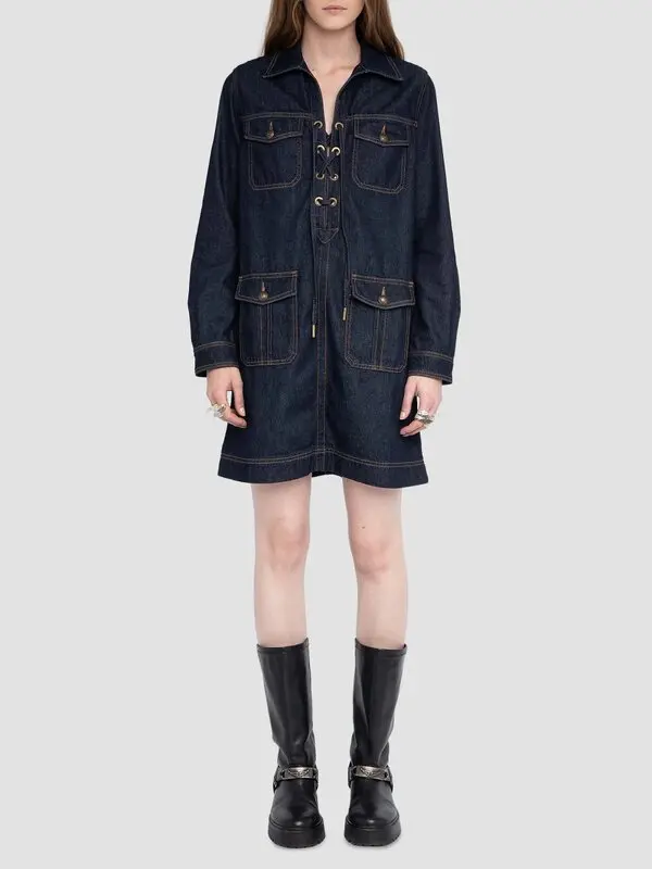 Zadig&Voltaire Remacha Denim Minidress
