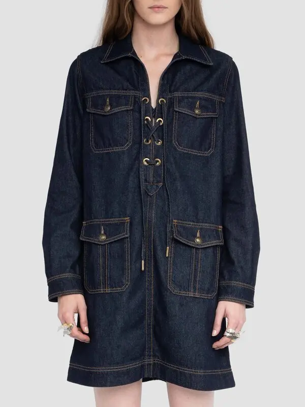 Zadig&Voltaire Remacha Denim Minidress