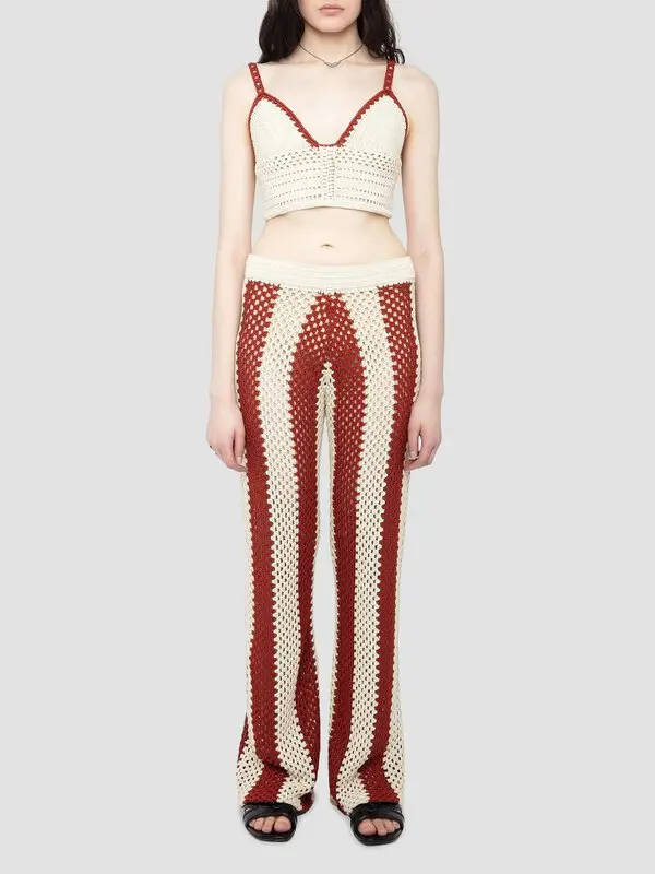 Zadig&Voltaire Taly Crochet Cotton Crop Top