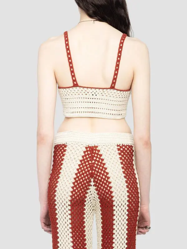 Zadig&Voltaire Taly Crochet Cotton Crop Top