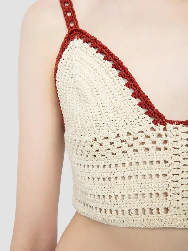 Zadig&Voltaire Taly Crochet Cotton Crop Top