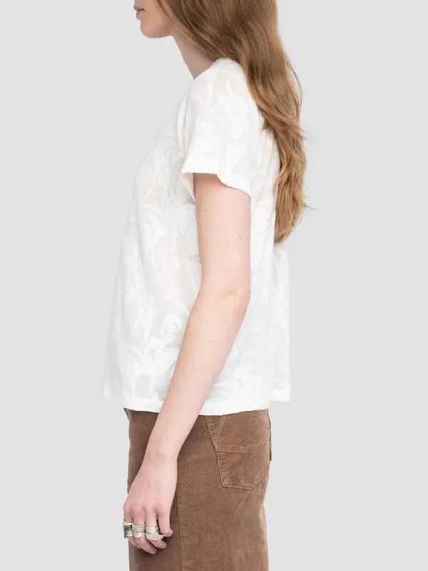 Zadig&Voltaire Alys Semi-sheer Crewneck T-shirt