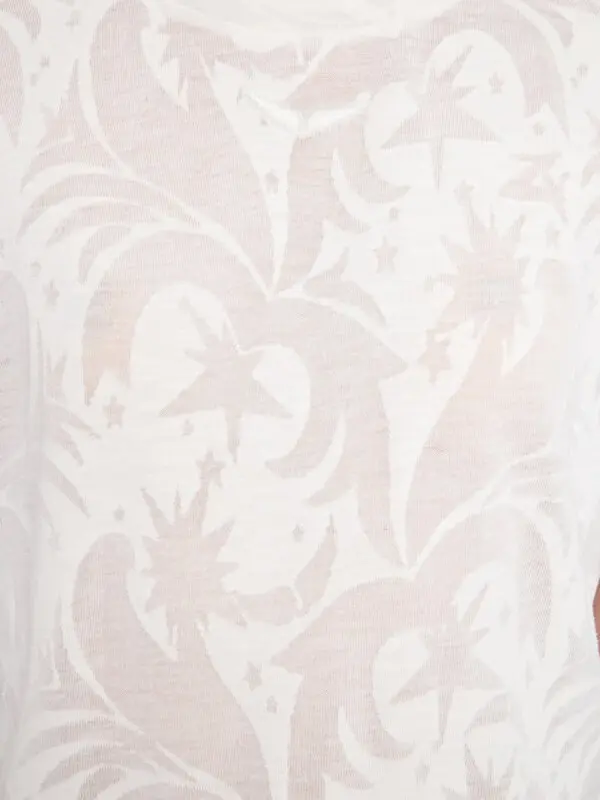 Zadig&Voltaire Alys Semi-sheer Crewneck T-shirt
