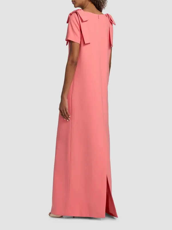 Carolina Herrera Floral-embroidered Column Gown