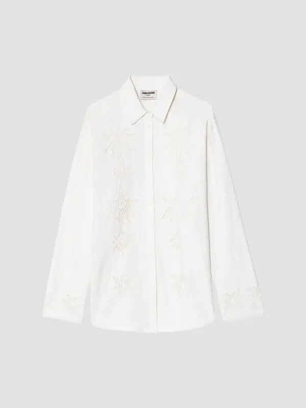 Zadig&Voltaire Morning Linen-cotton Broderie Anglaise Shirt