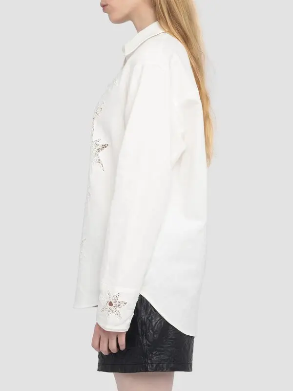 Zadig&Voltaire Morning Linen-cotton Broderie Anglaise Shirt