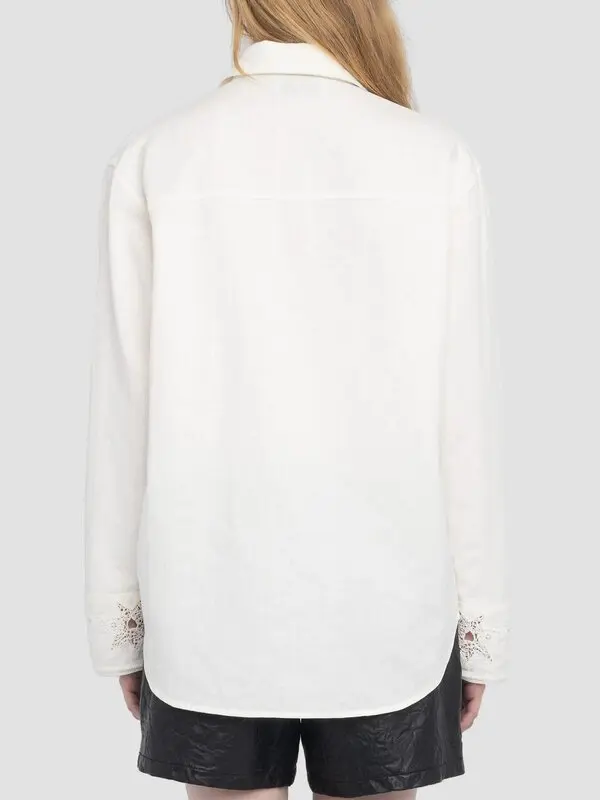 Zadig&Voltaire Morning Linen-cotton Broderie Anglaise Shirt