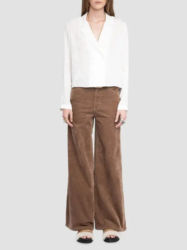 Zadig&Voltaire Tussi Jacquard Horses Silk Blouse