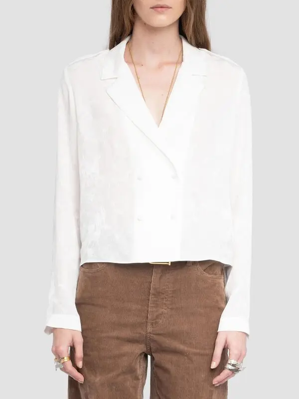 Zadig&Voltaire Tussi Jacquard Horses Silk Blouse