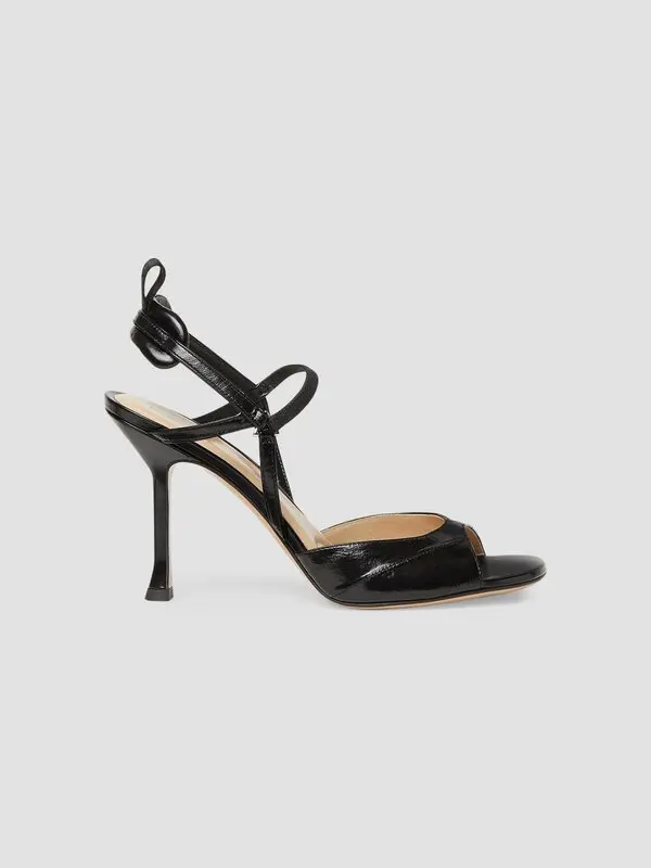 Fendi Very Colibri 95mm Leather Slingback Sandals