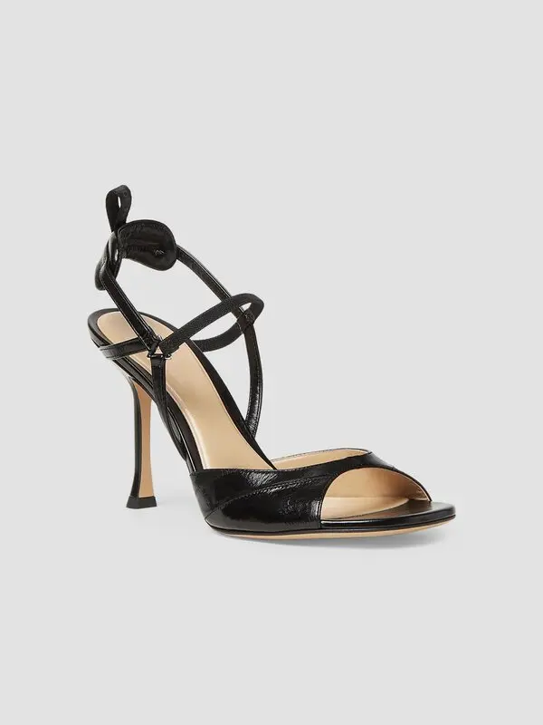 Fendi Very Colibri 95mm Leather Slingback Sandals
