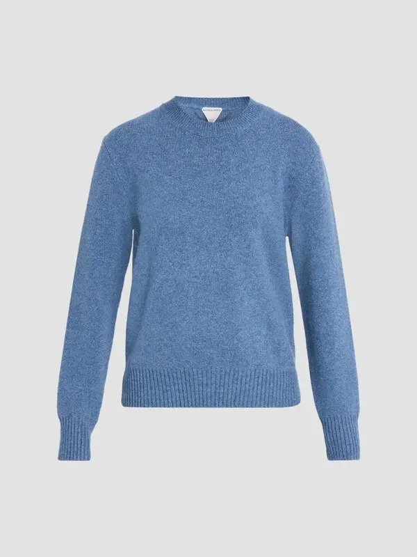 Bottega Veneta Cashmere-blend Crewneck Sweater - Blue